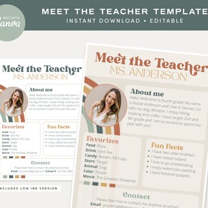Editable Classroom Management Printable Bundle, Modern Boho Canva ...