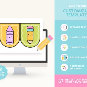 Classroom Bulletin Board Letters, Editable in Canva, Bright Pastels ...