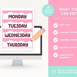 Classroom Flip Calendar Display, Bright Pastel Classroom Decor ...