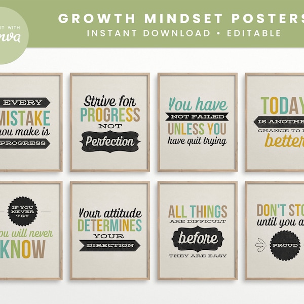 Growth Mindset Poster - Etsy
