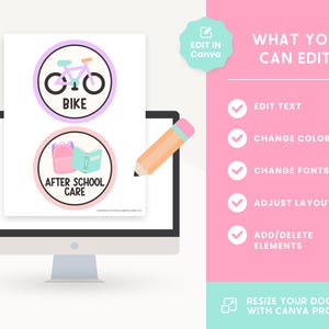 Editable Classroom Connections Printable Bundle, Bright Pastel Word ...