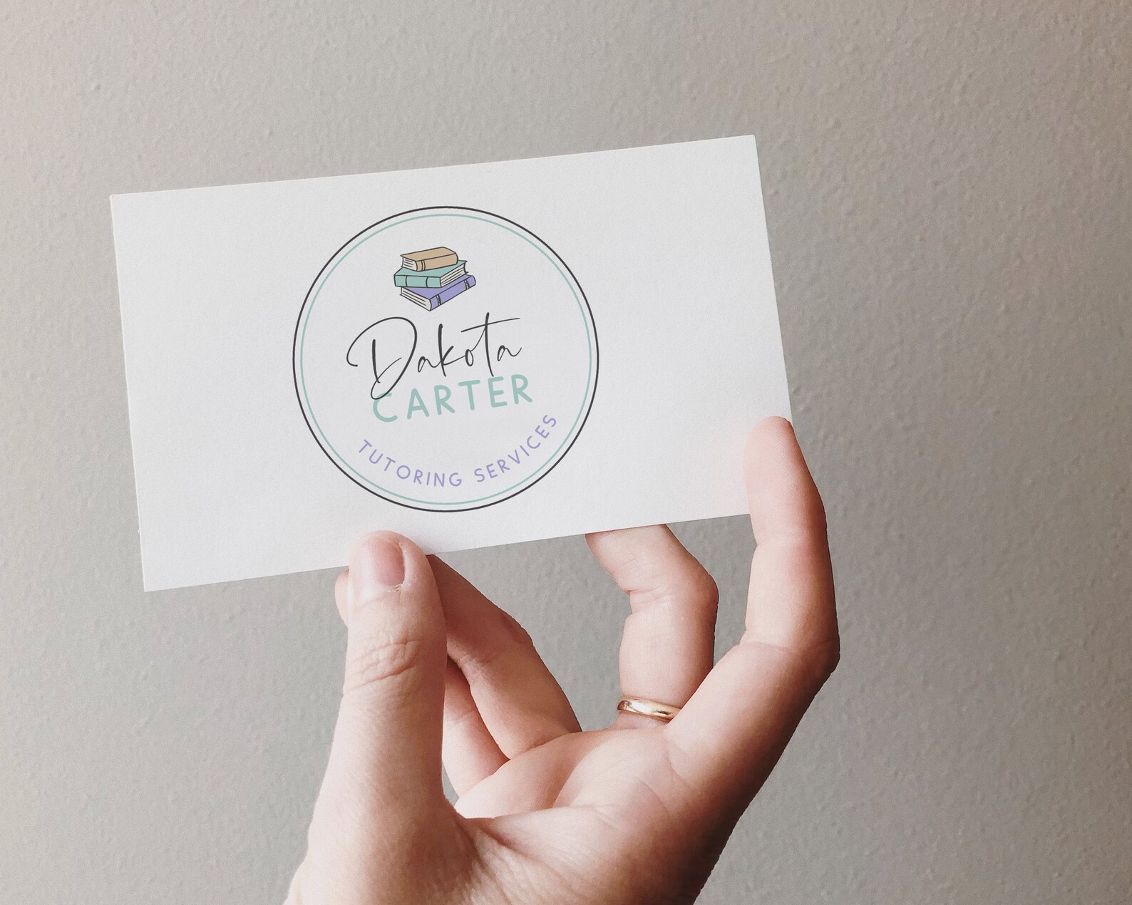 Editable Logo Design, DIY Canva Tutoring Signature Logo, School ...