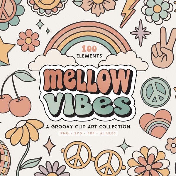 Hippie Clipart - Etsy