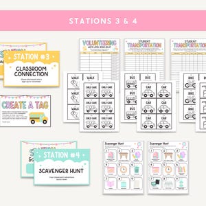 Back to School Open House Bundle | Editable Meet the Teacher Station ...
