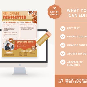 Classroom Newsletter Editable Templates, Back to School, Classroom ...