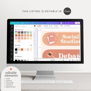 Classroom Schedule, Editable Classroom Printables, School Timetable ...