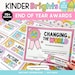Editable Classroom End of Year Awards & Matching Bookmarks | Student ...