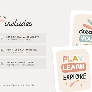 Growth Mindset Classroom Printable Posters, Editable Positive Cute ...