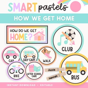 How Do We Get Home Clip Chart Classroom Printable, Student ...