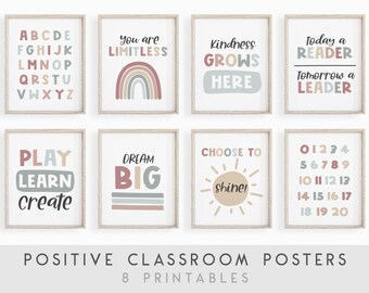 Growth Mindset Classroom Printable Posters Classroom Quotes | Etsy