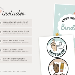 Editable Classroom Soft Clouds Complete Collection Printable Bundle ...