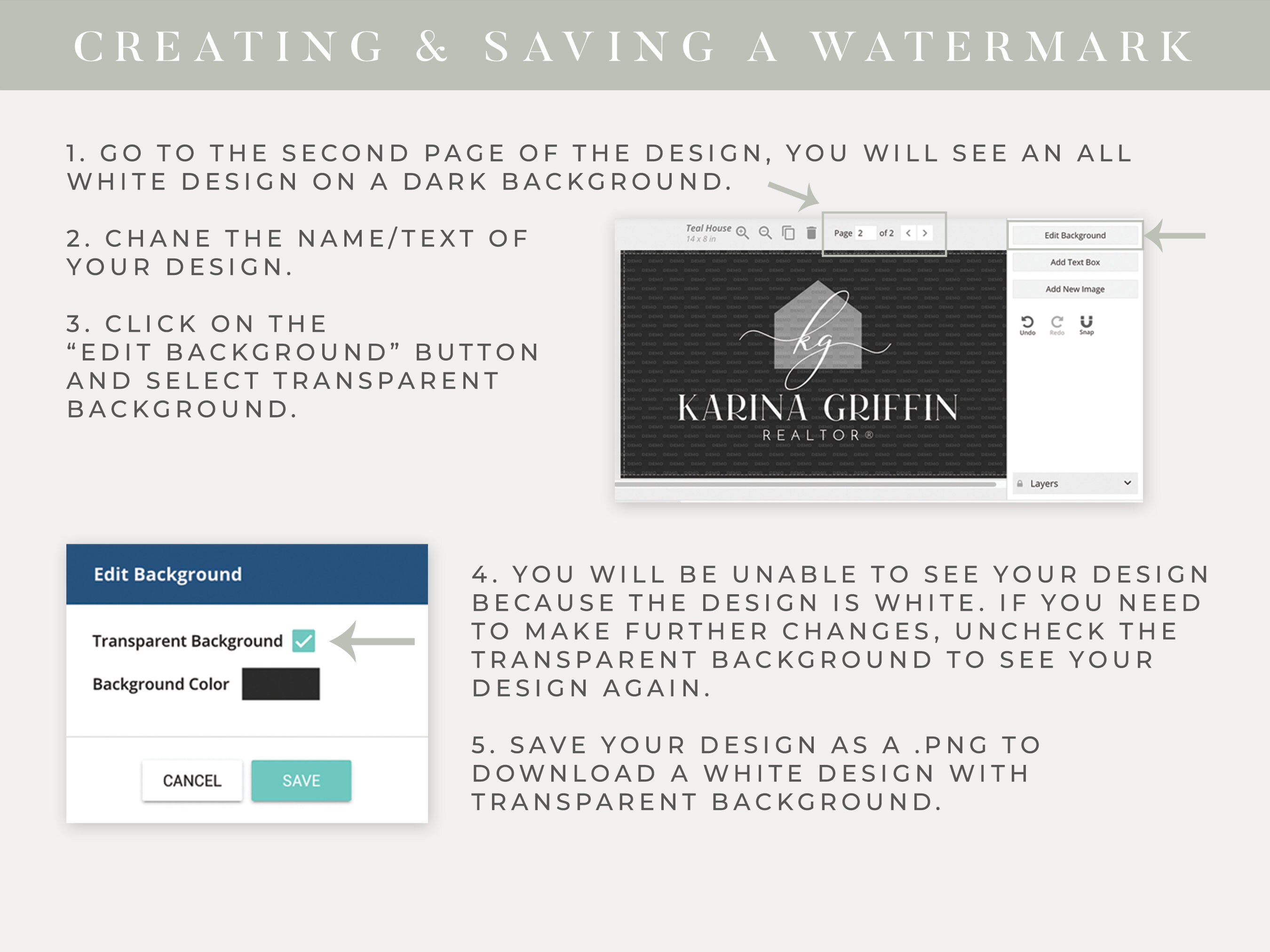 Editable Logo Designs DIY Elegant Logo Circle Photography | Etsy
