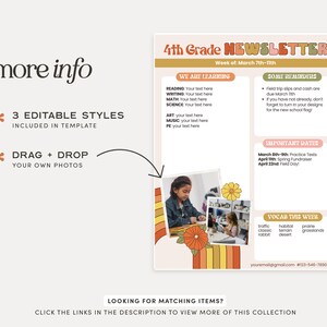 Classroom Newsletter Editable Templates, Back to School, Classroom ...