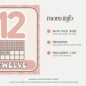 Number Ten Frames Classroom Editable Posters, Groovy Counting Templates ...