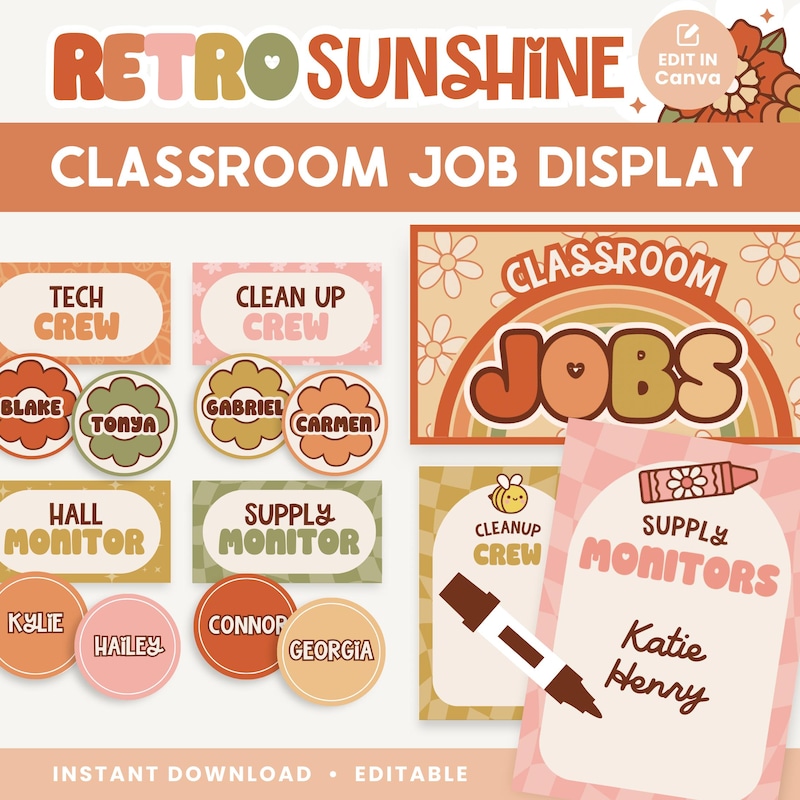 Classroom Jobs Chart - Etsy