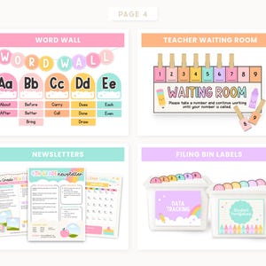 Editable Classroom Smart Pastels Complete Collection Printable Bundle ...