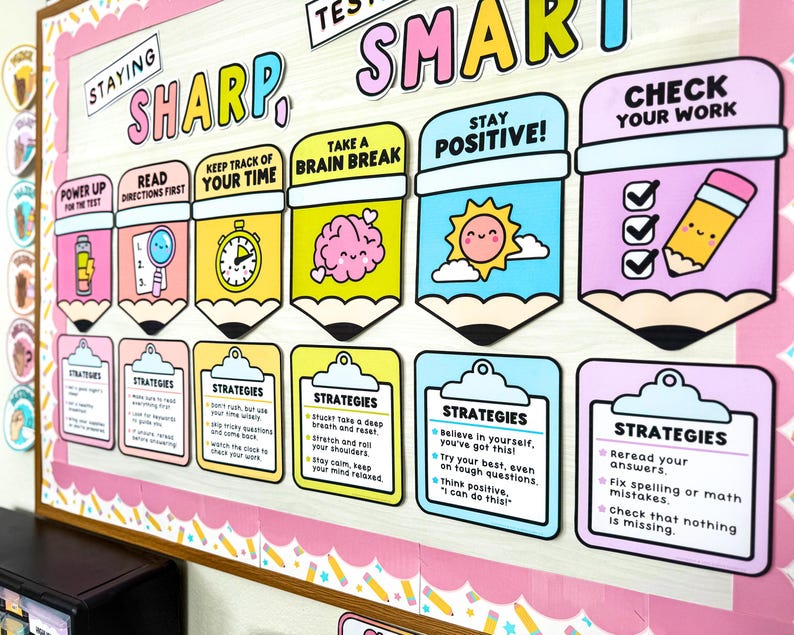 Editable Classroom Test Taking Strategy Posters | Testing SMART ...
