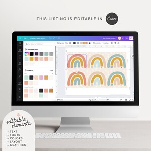 Classroom Bulletin Board Borders, Editable Canva Templates, Pastel ...