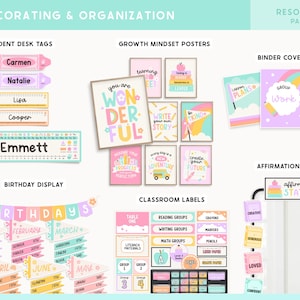 Editable Classroom Smart Pastels Complete Collection Printable Bundle ...