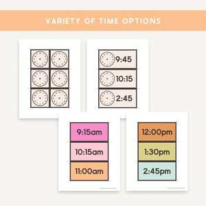 Classroom Visual Schedule, Editable Canva Template, Bright Desert ...