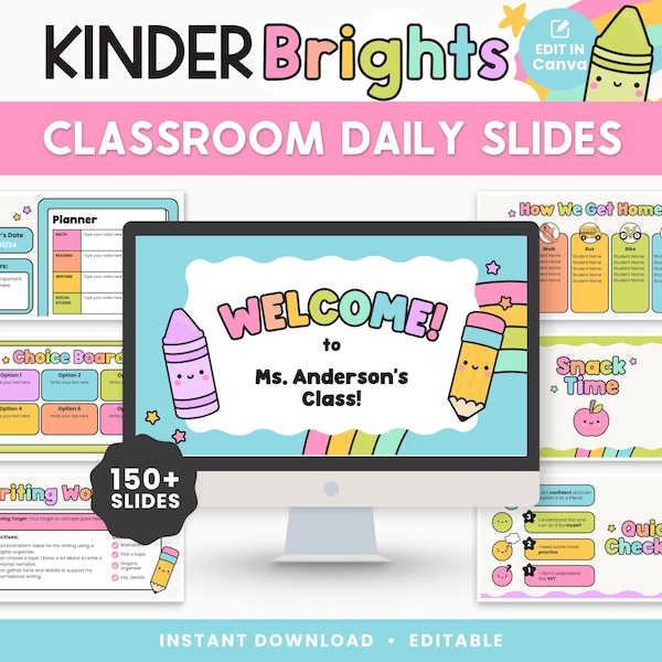Weekly Slides Template - Etsy UK