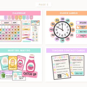 Editable Classroom Smart Pastels Complete Collection Printable Bundle ...