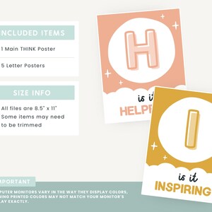 Editable Think Classroom Printable Posters, Think Before You Speak ...