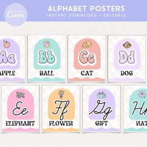 Editable Retro Classroom Decor, Pastel Groovy Printable Teacher Bundle ...