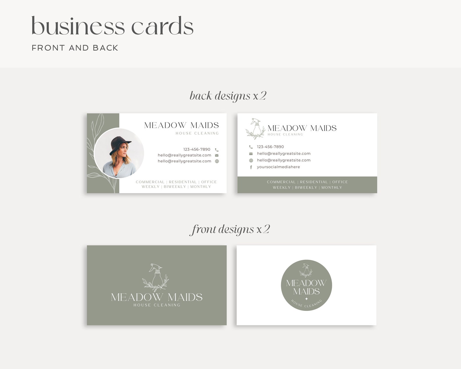 Editable Branding Kit, DIY Canva House Cleaning Logo, Elegant Cleaning ...
