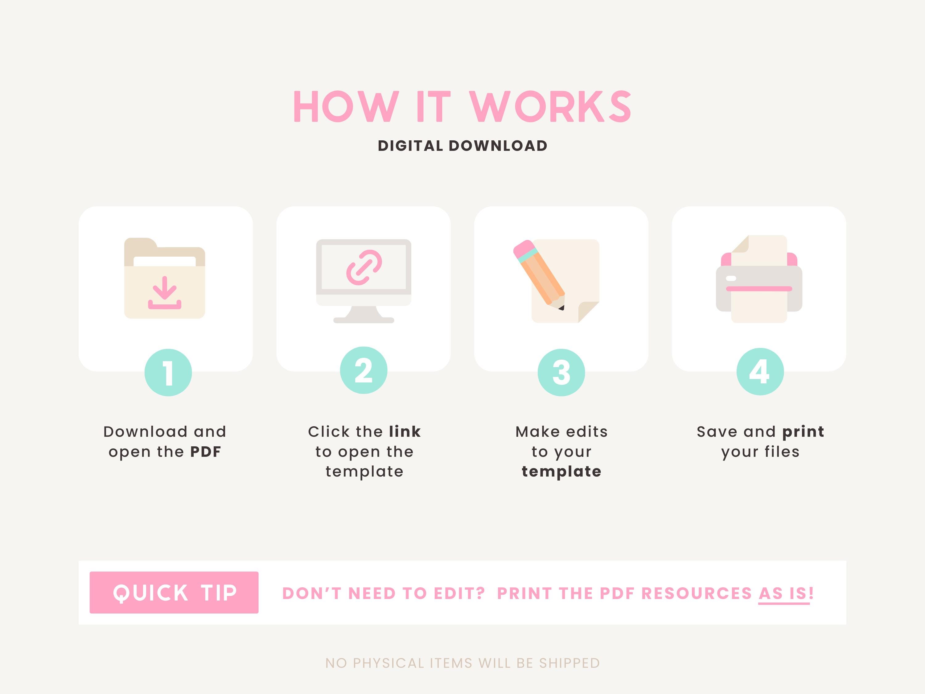 Editable Classroom Connections Printable Bundle, Bright Pastel Word ...