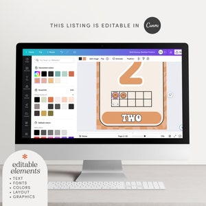 Number Ten Frames Classroom Editable Posters, Groovy Counting Templates ...