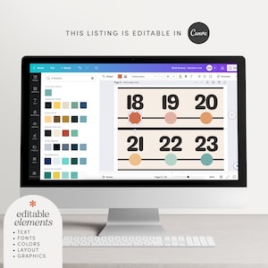 Classroom Number Line and Skip Counting Number Posters, Editable in ...