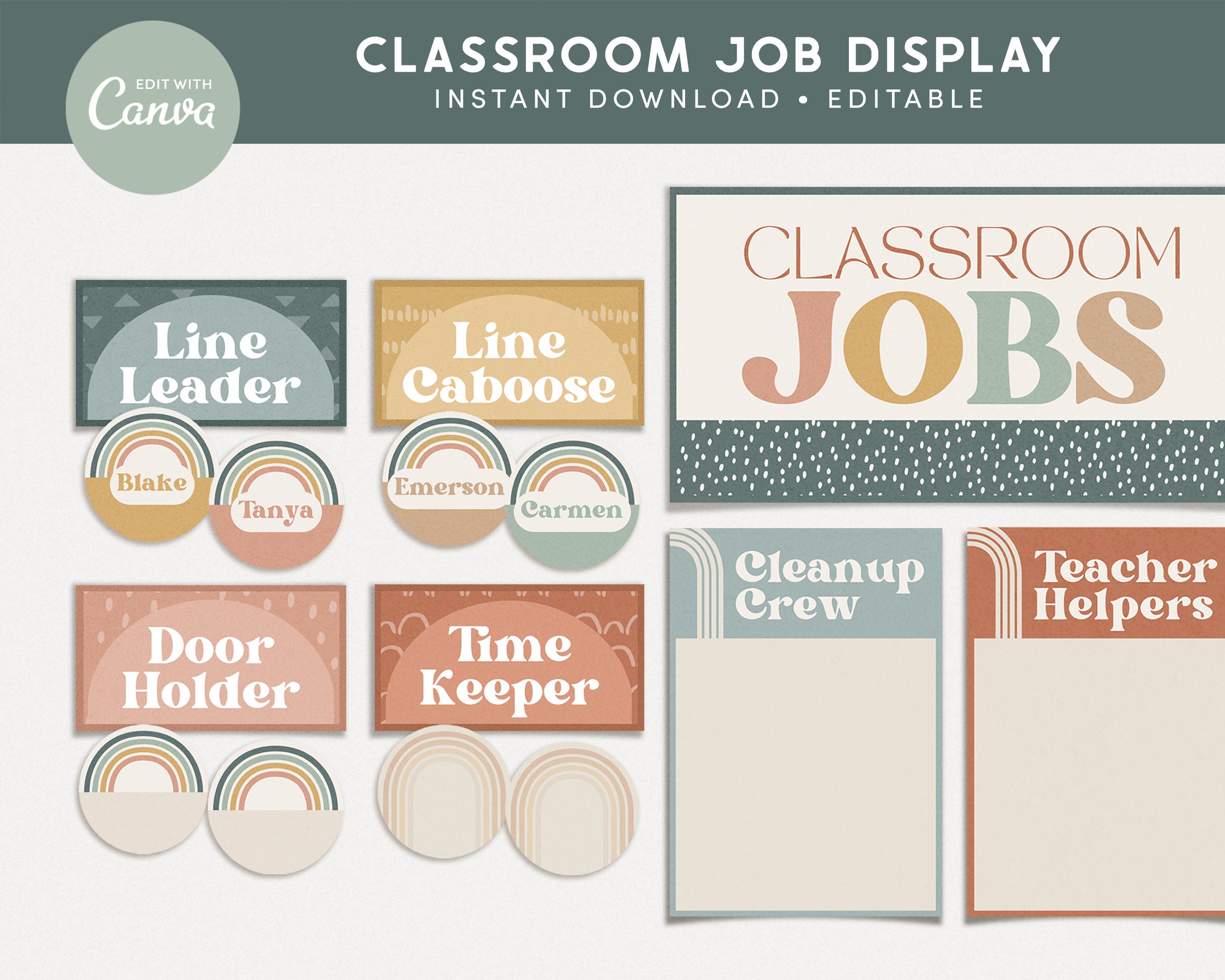 Classroom Job Chart Template