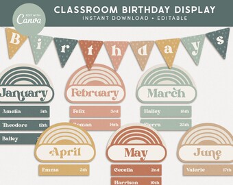Classroom Newsletter Editable Templates Back to School Boho - Etsy
