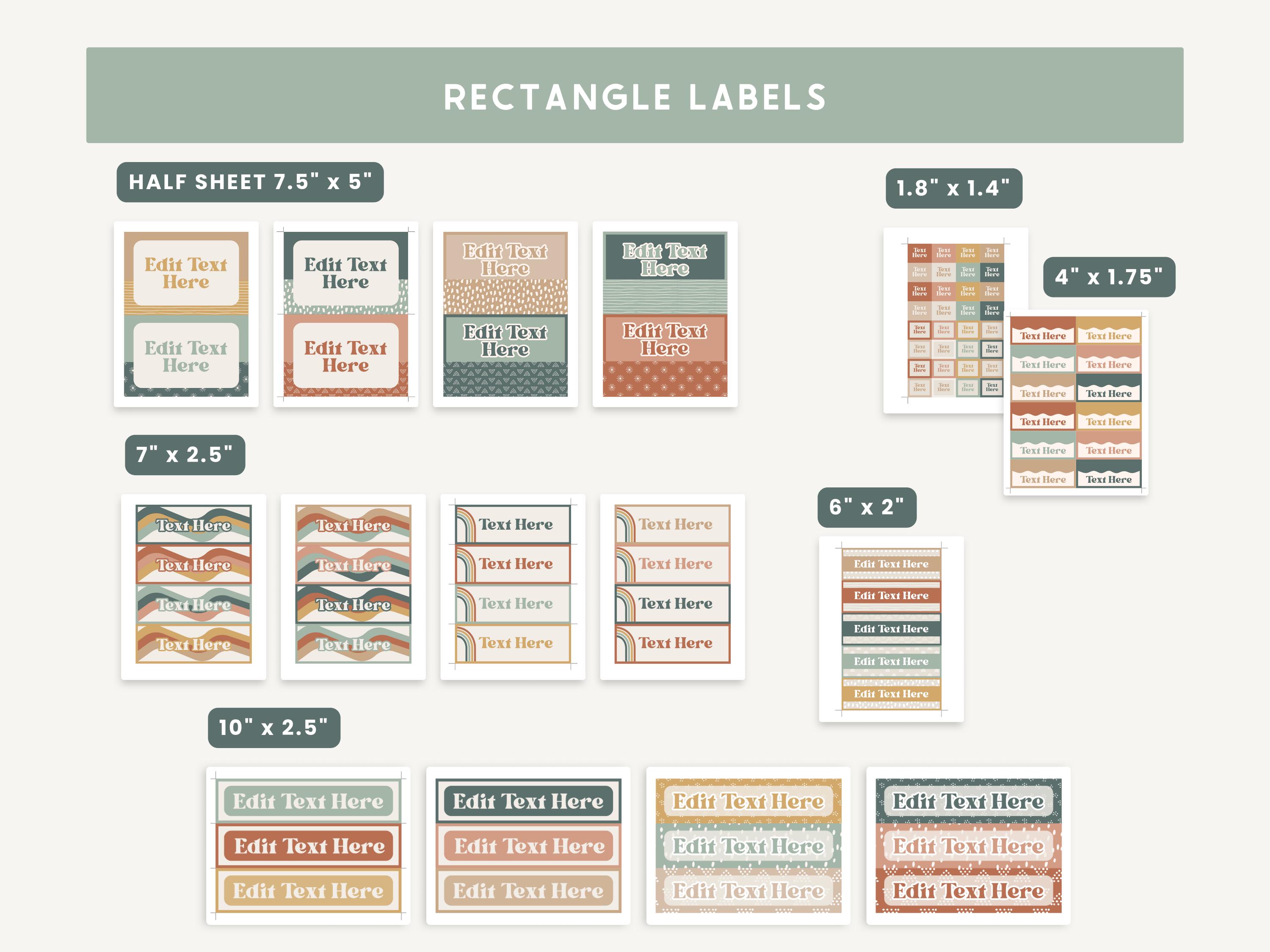 Classroom Labels Editable Templates, Modern Boho Classroom Organization ...