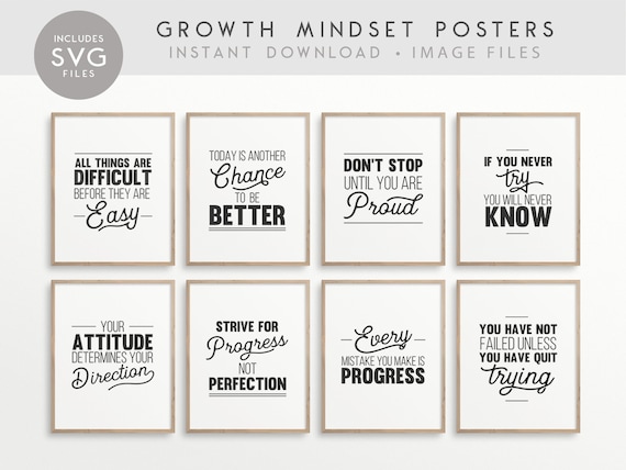 Growth Mindset Classroom Poster DIGITAL DOWNLOAD Classroom Decor ...