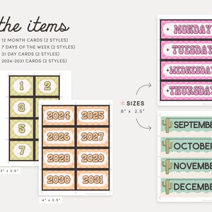 Classroom Flip Calendar Display, Bright Desert Classroom Decor ...