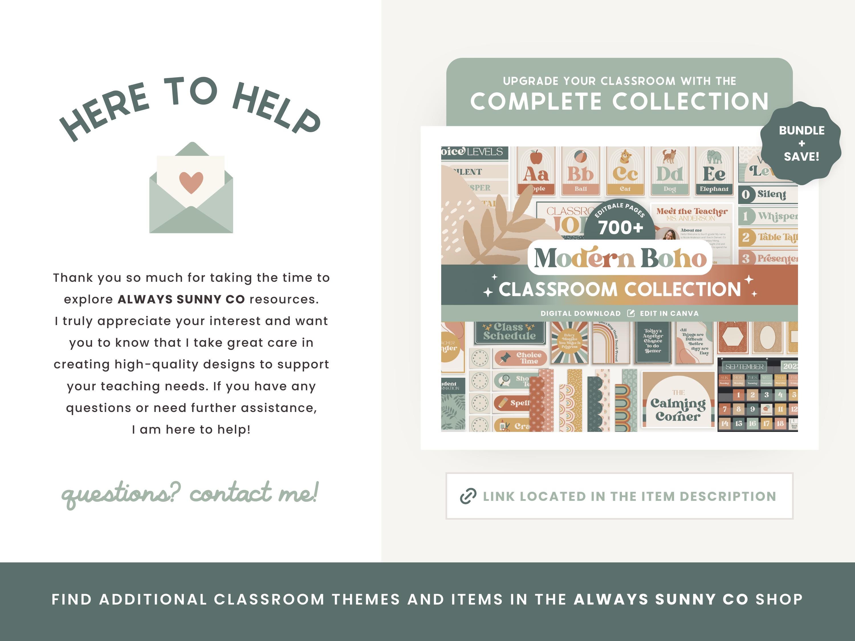 Teacher Contact Cards Classroom Printable Template, Teacher ...