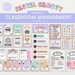 Classroom Birthday Printable Display, Editable in Canva, Boho Modern ...