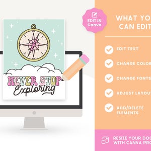 Growth Mindset Editable Classroom Printable Posters, Desert Bright ...