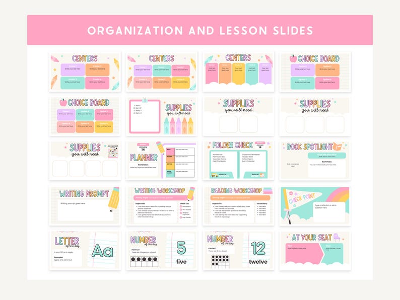 Smart Pastels Classroom Slides | Editable Daily Templates for Canva ...