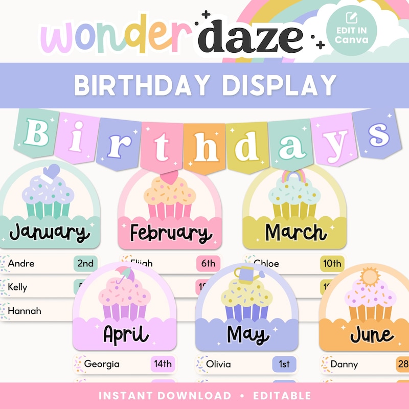 Cute Pink Birthday Banner - Etsy