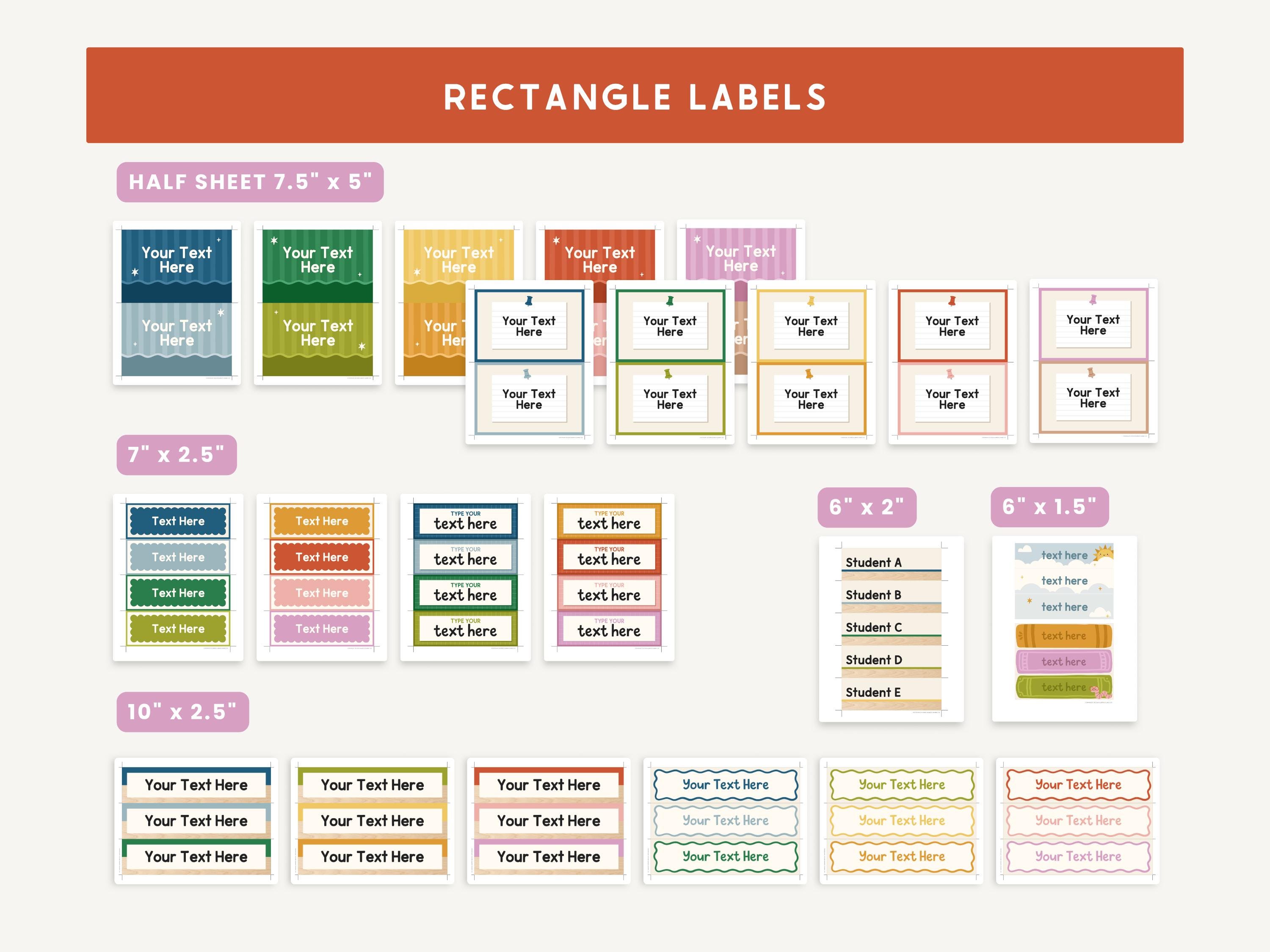 Editable Classroom Labels | Playful Hues Canva Template | Classroom ...