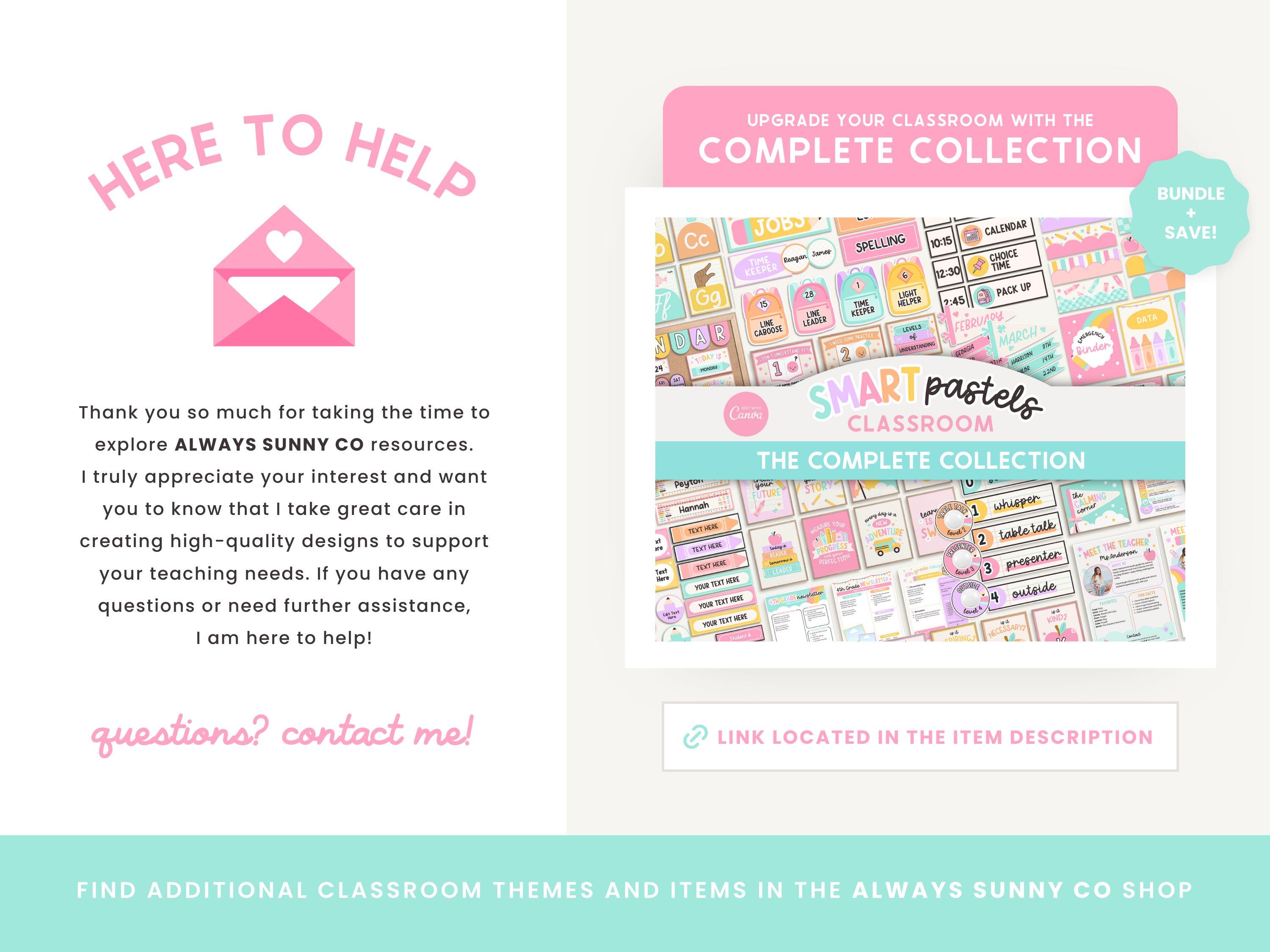 Classroom Hand Signals Poster Display, Editable in Canva, Bright ...