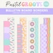 Classroom Bulletin Board Letters, Editable in Canva, Groovy Pastel ...