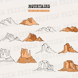 Desert Charm Clip Art Western Svgs, Pngs, EPS, AI Files, Cactus, Cowboy ...