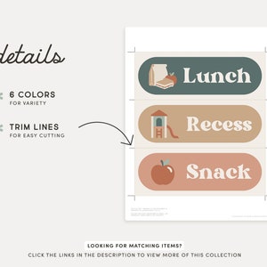 Classroom Schedule, Editable Modern Boho Canva Template, Classroom ...