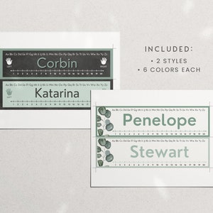 Student Desk Name Labels, Editable Classroom Printables, Student Name ...