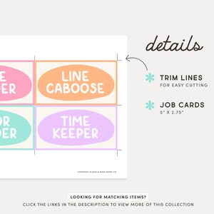 Classroom Job Display, Editable Retro Canva Templates, Bright Pastel ...