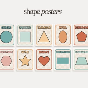 Classroom Shapes and Colors Printable Display, Editable in Canva ...